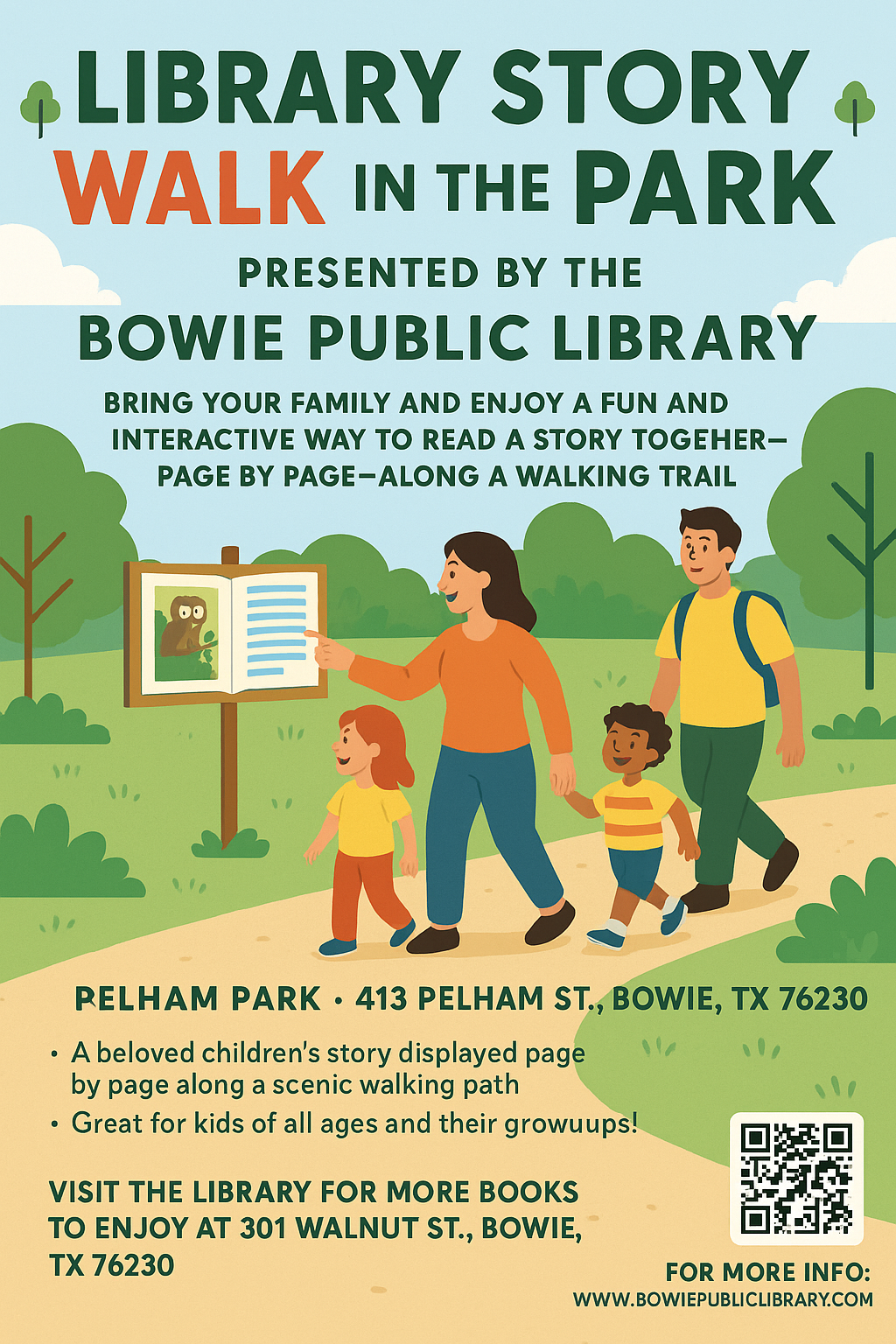 Story walk flyer 2025.png — Bowie Public Library