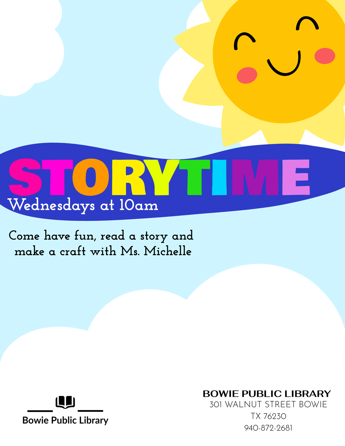 2025 Story Time — Bowie Public Library